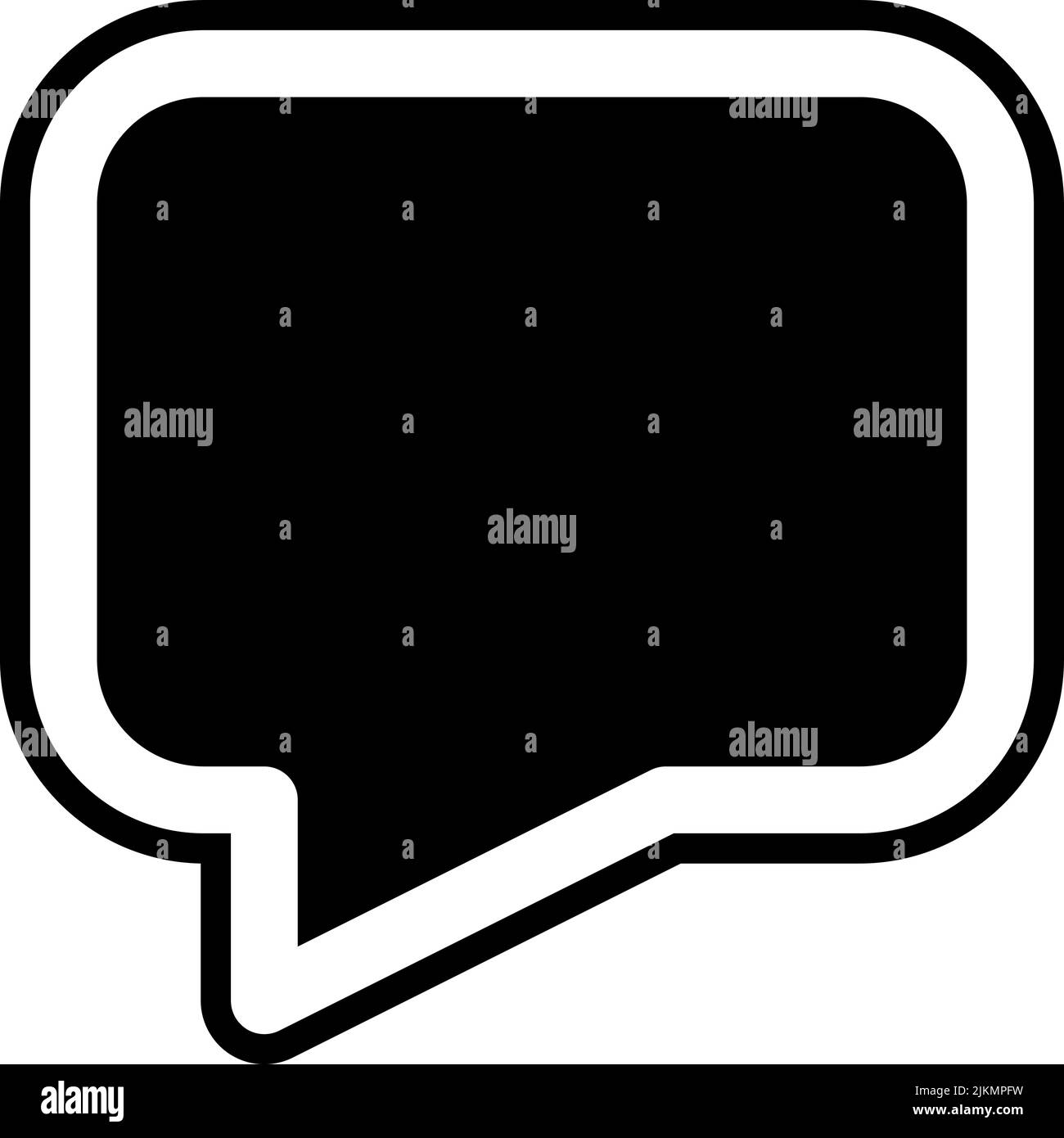 chat icon black vector illustration Stock Vector Image & Art - Alamy