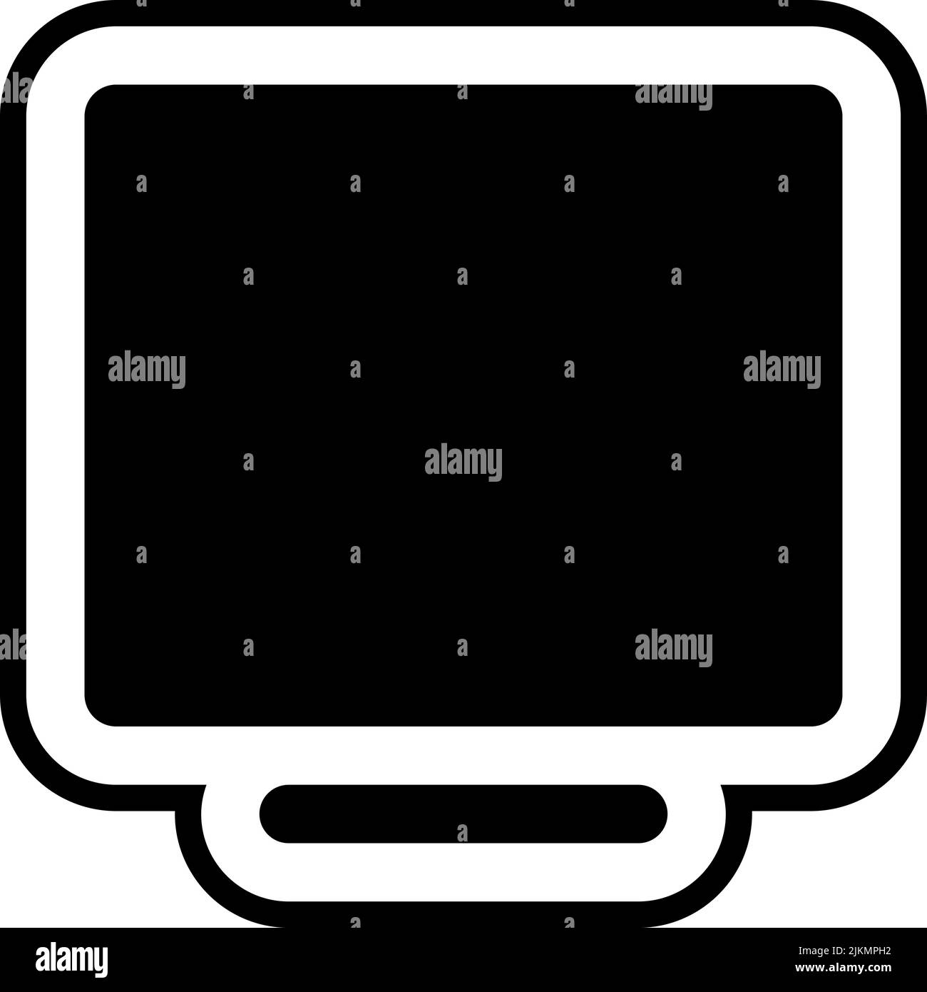 computer icon black vector illustration Stock Vector Image & Art - Alamy