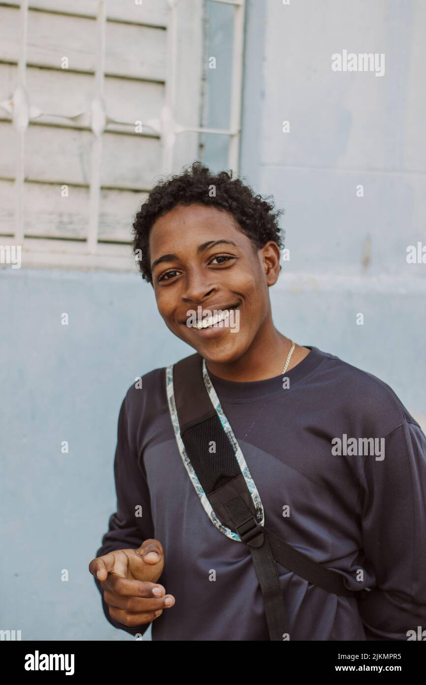 Portrait black man down the lens hi-res stock photography and images ...