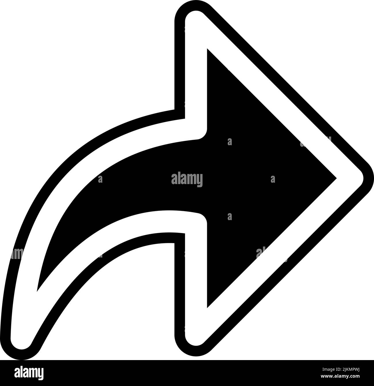 forward icon black vector illustration Stock Vector Image & Art - Alamy