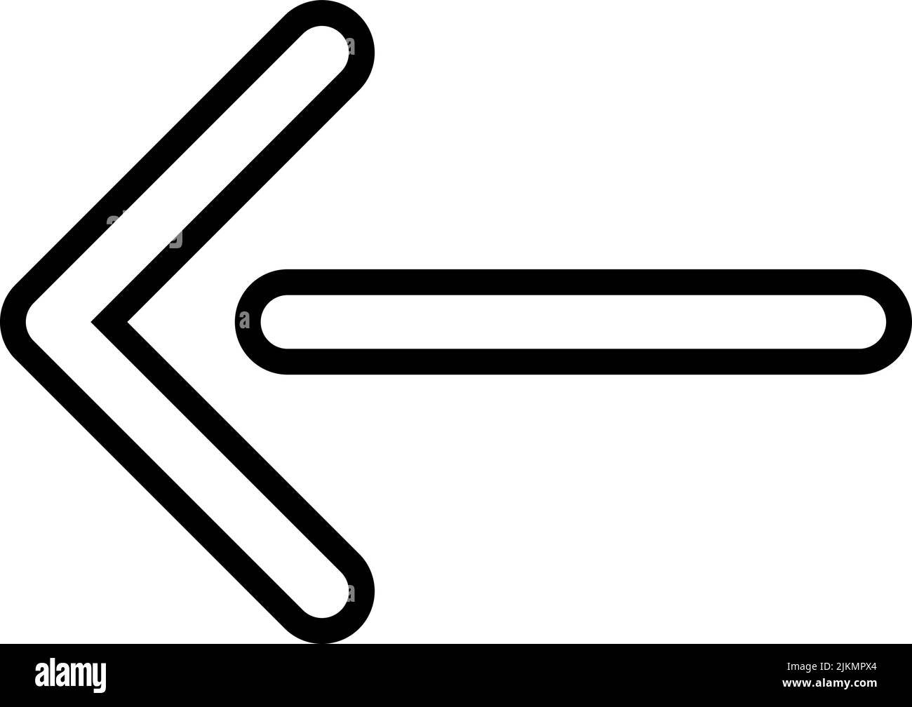 back icon black vector illustration Stock Vector Image & Art - Alamy