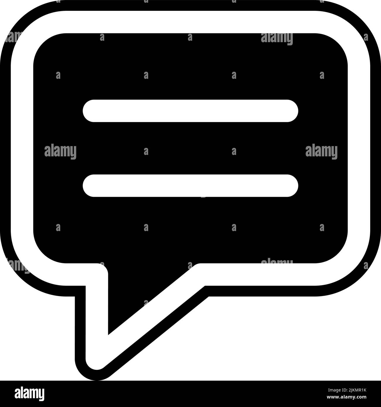 chat icon black vector illustration Stock Vector Image & Art - Alamy