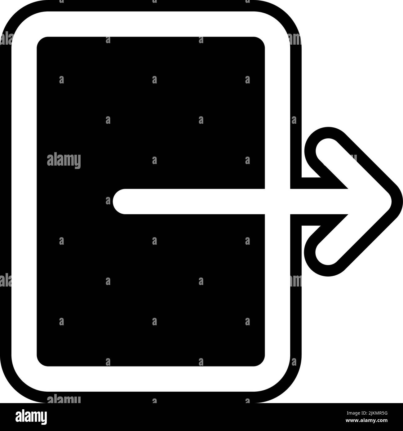 Logout vector vectors Black and White Stock Photos & Images - Alamy