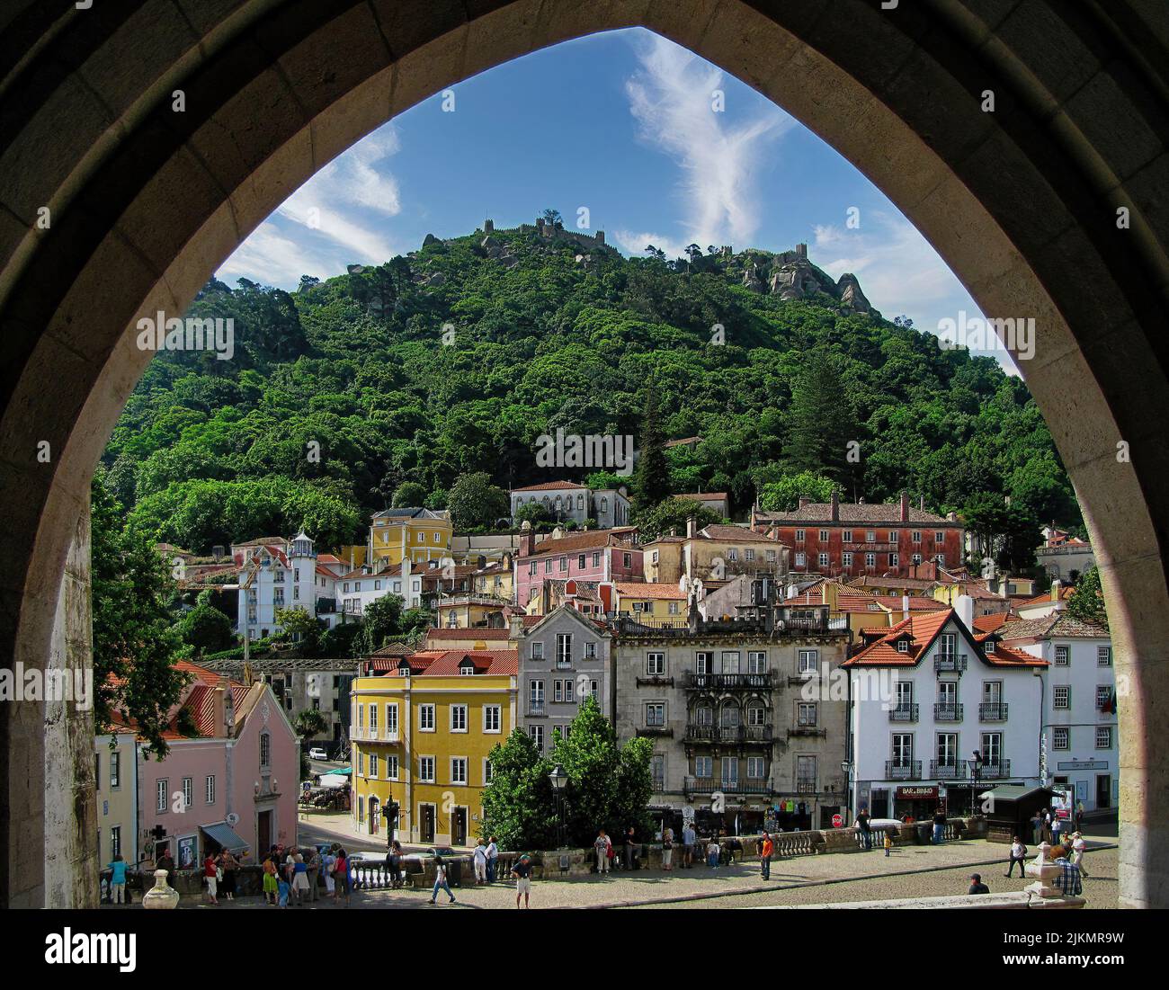 The beautiful and colorful Portuguese city of SINTRA with its romantic ...