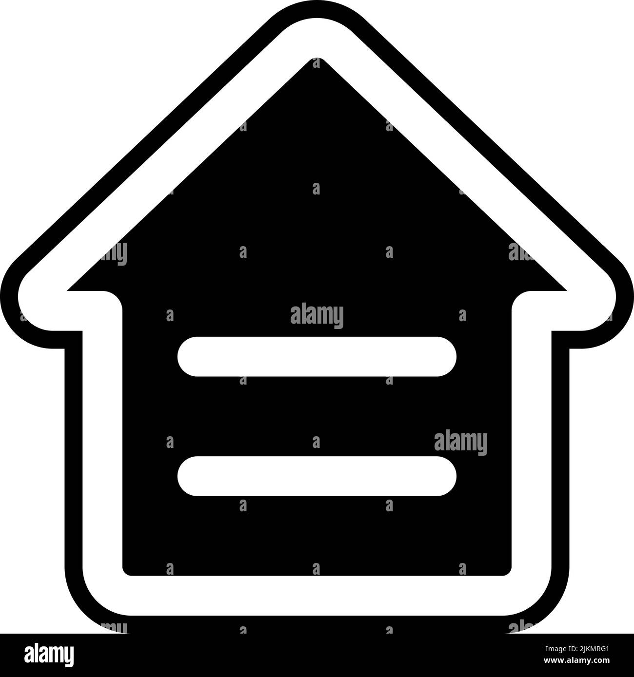 User interface home icon black vector illustration Stock Vector Image ...