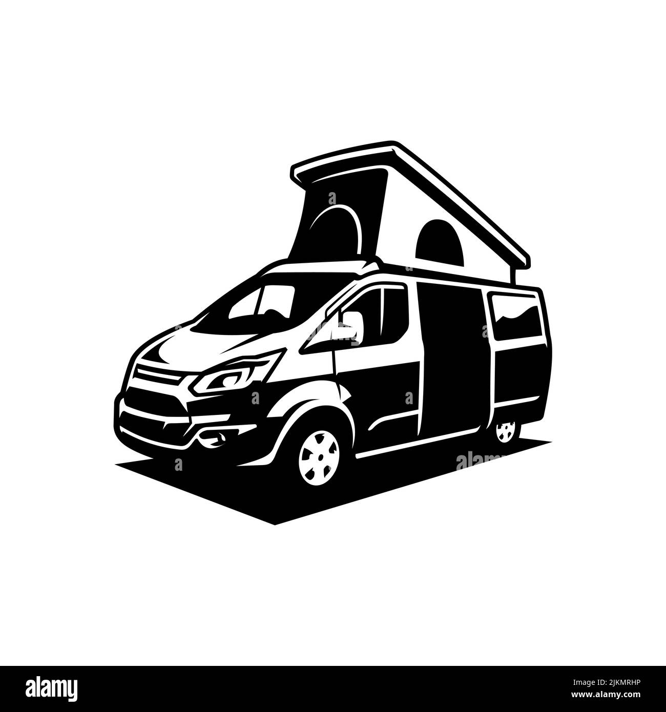 A vector logo design of a modern camp van Stock Vector Image & Art - Alamy