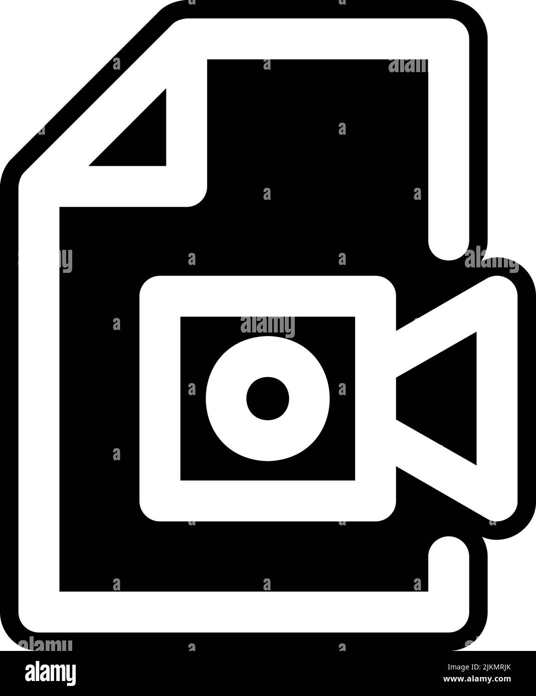 video icon black vector illustration Stock Vector Image & Art - Alamy