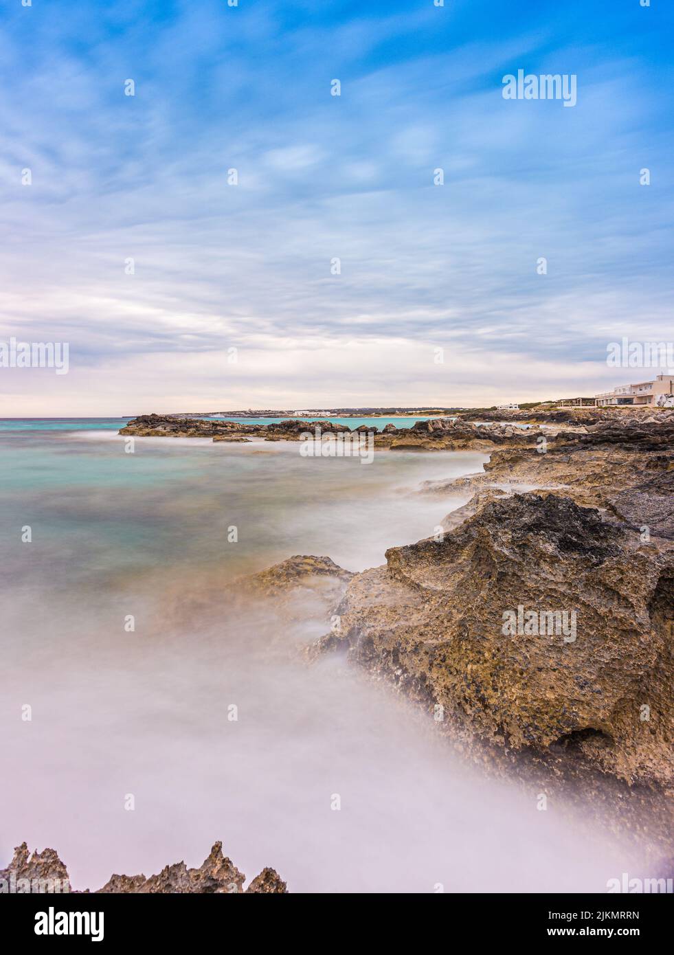 Rocks on beach, Mediterranean volcanic rocks cliff view with by the sea ...