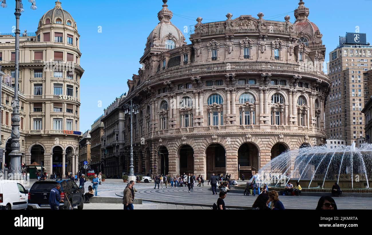 Piazza De Ferrari is the main square of Genoa, renowned for its ...