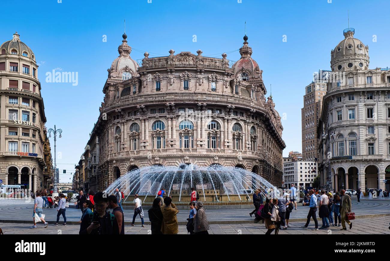 Piazza De Ferrari is the main square of Genoa, renowned for its ...