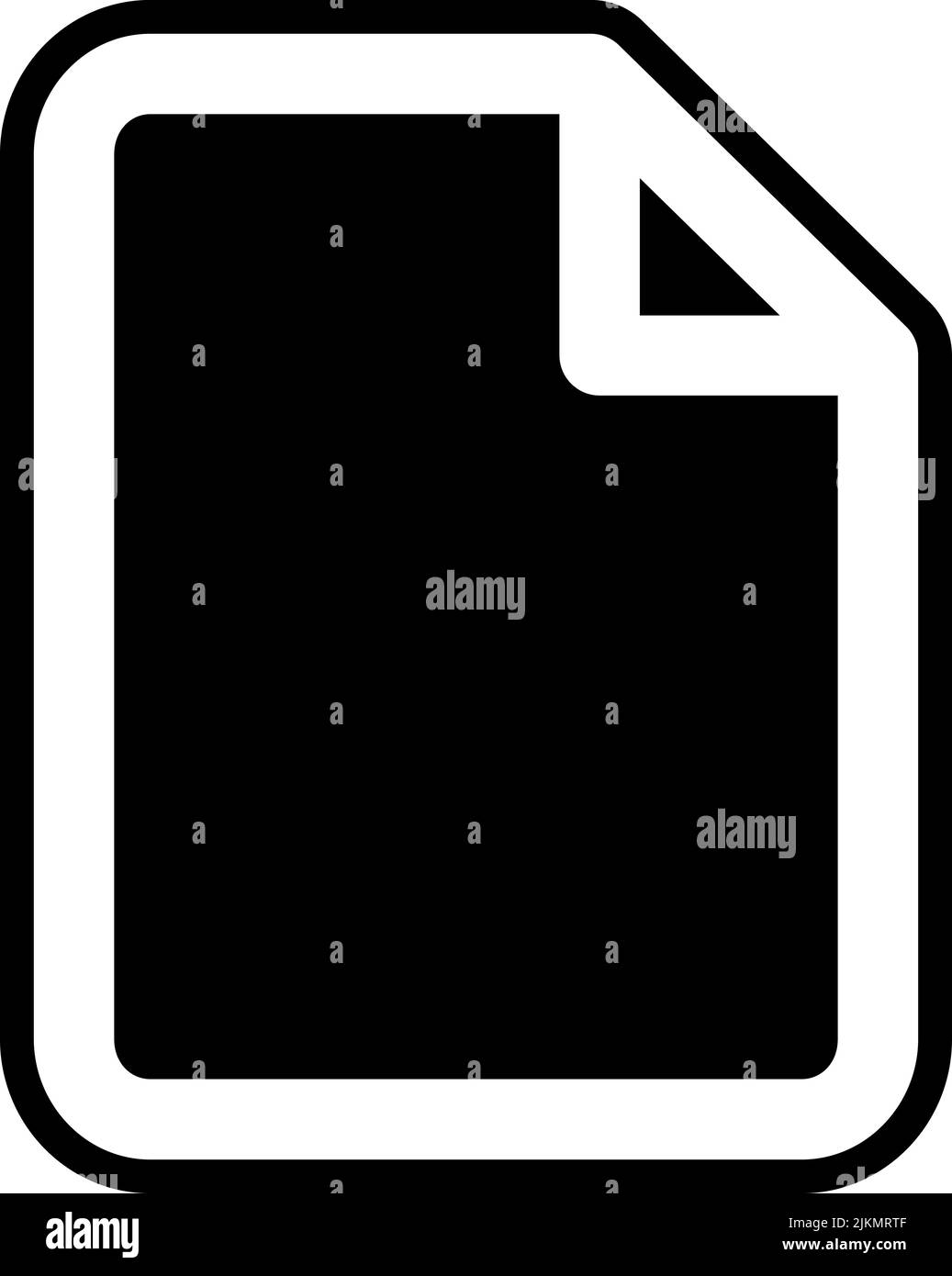 document icon black vector illustration Stock Vector Image & Art - Alamy