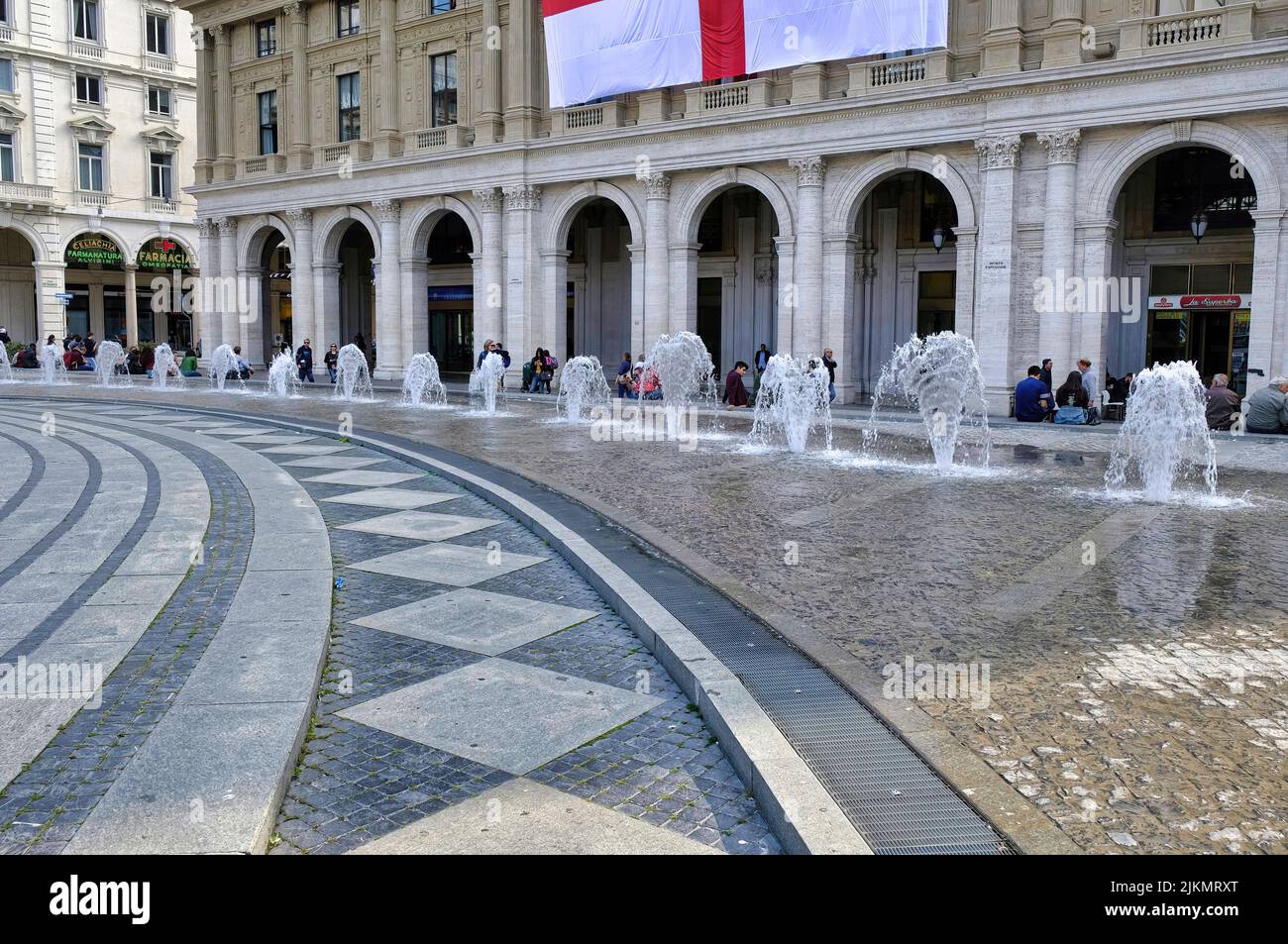 Piazza De Ferrari is the main square of Genoa, renowned for its ...