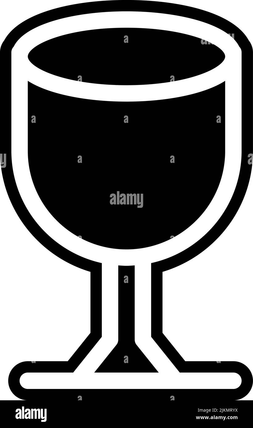 glass icon black vector illustration Stock Vector Image & Art - Alamy