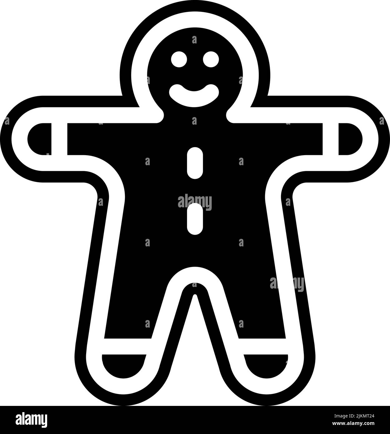 Black gingerbread man Black and White Stock Photos & Images - Alamy