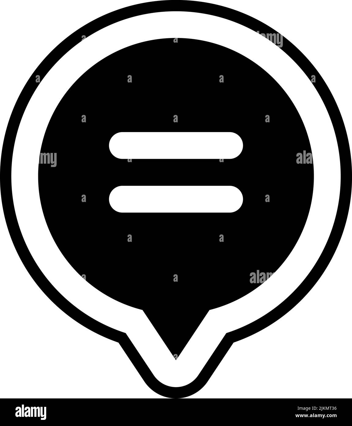 chat icon black vector illustration Stock Vector Image & Art - Alamy