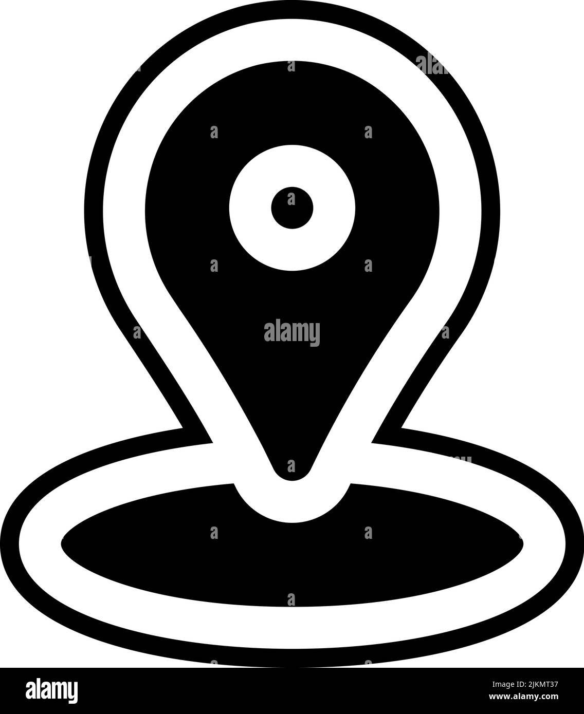 location icon black vector illustration Stock Vector Image & Art - Alamy