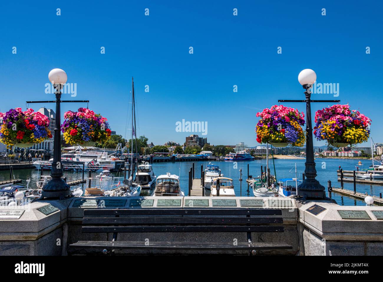 Many boats in the harbor of Victoria British Columbia Canada Stock ...