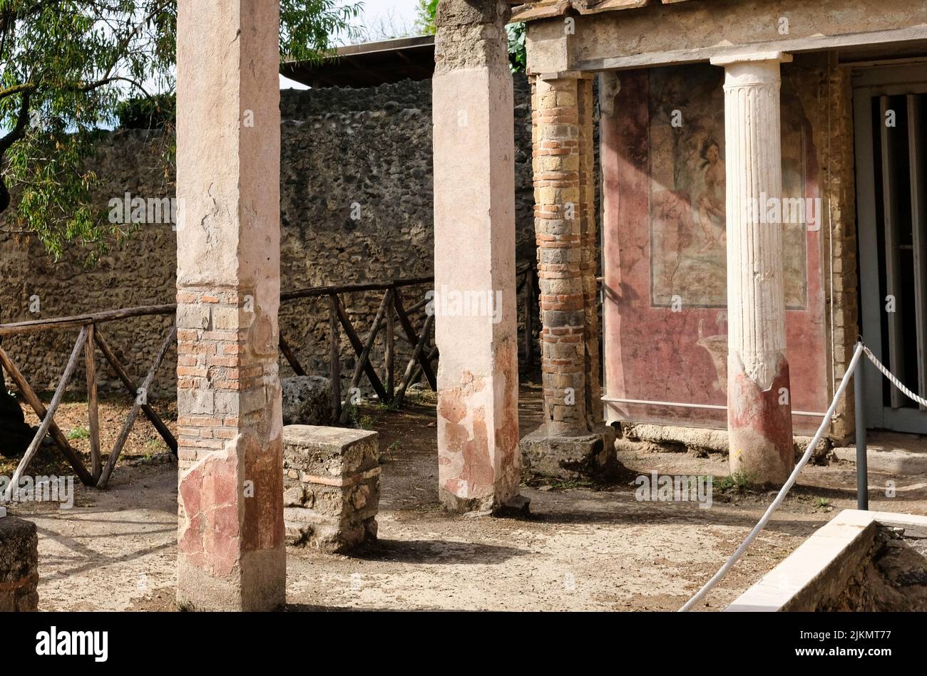 Pompeii, Campania, Italy, Naples, the beautiful house of Venus in the ...