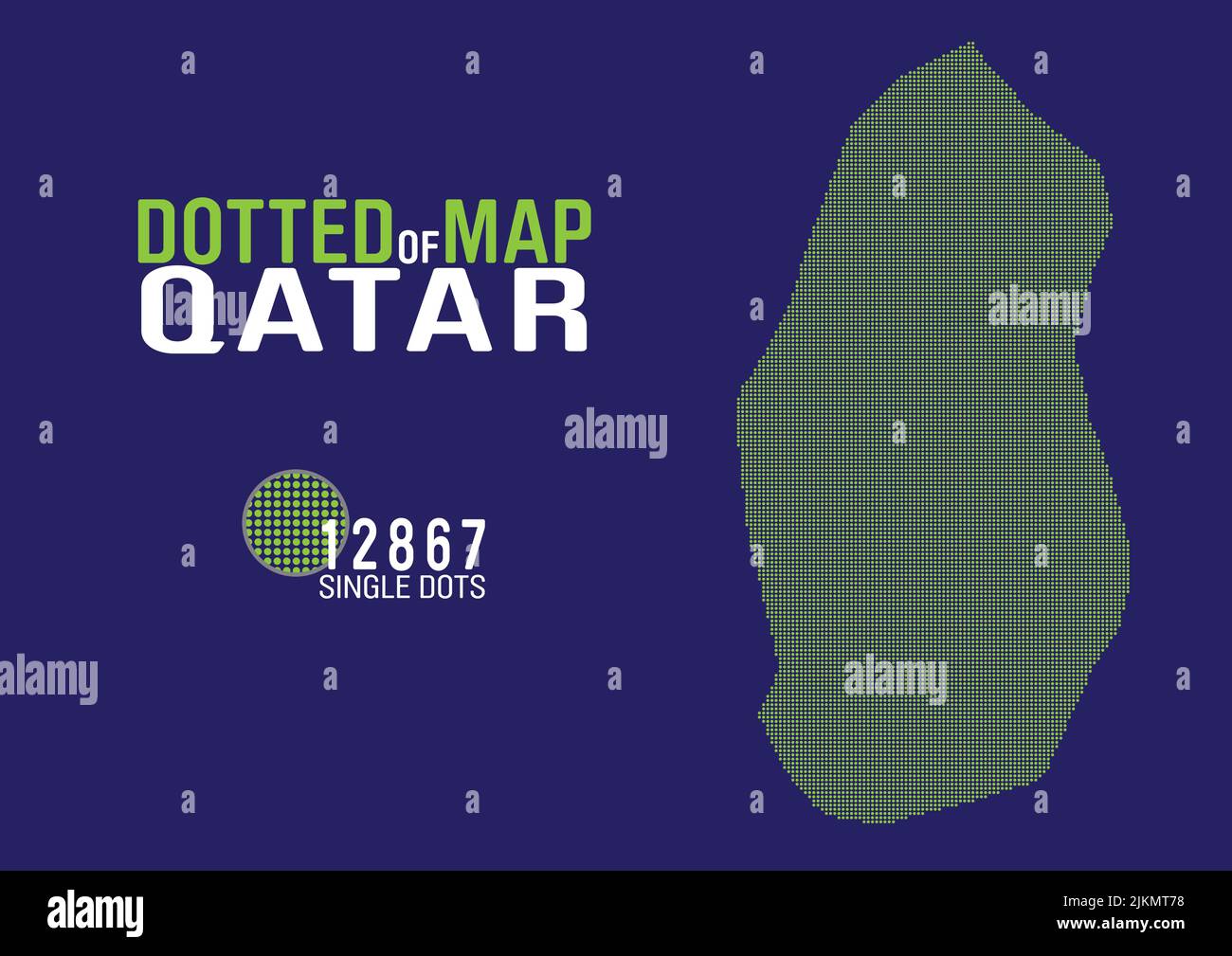 a detailed and dotted map of qatar Stock Vector Image & Art - Alamy