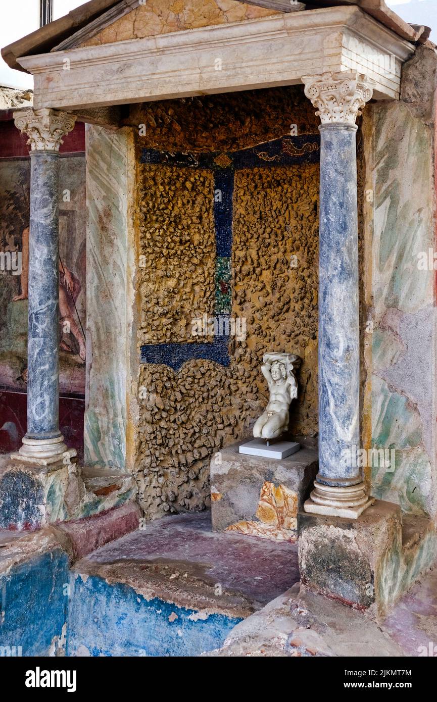 Pompeii, Campania, Italy, Naples, the beautiful house of Venus in the ...