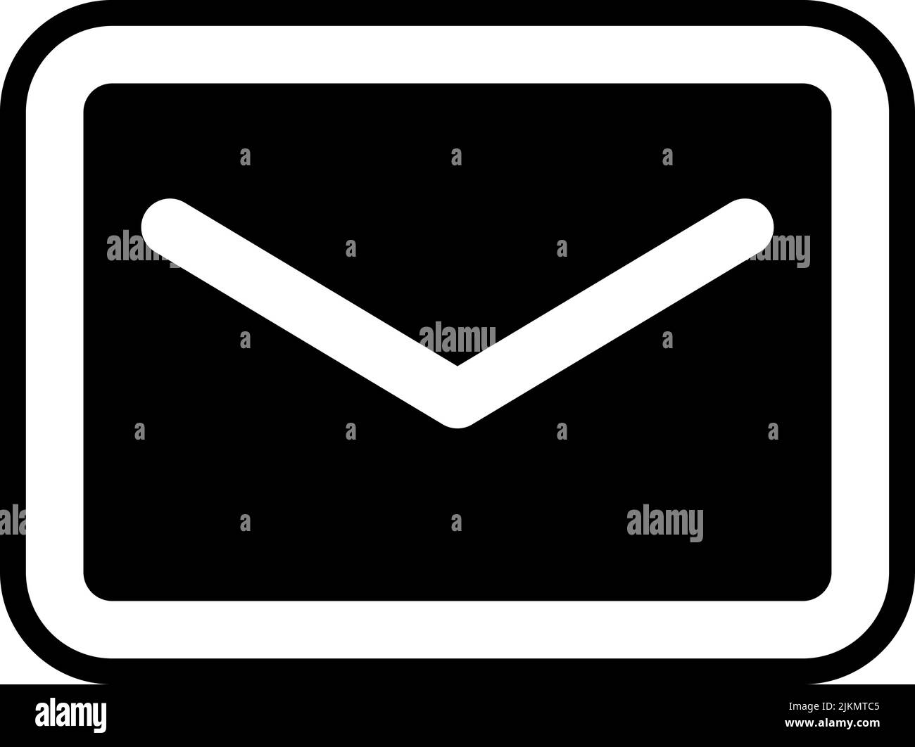 message icon black vector illustration Stock Vector Image & Art - Alamy