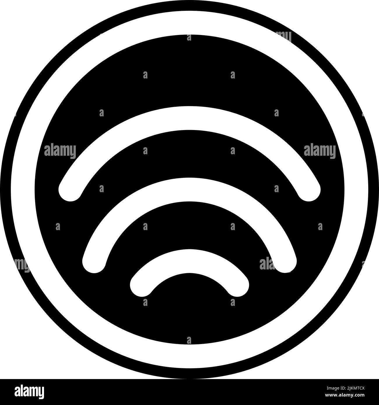 wifi icon black vector illustration Stock Vector Image & Art - Alamy