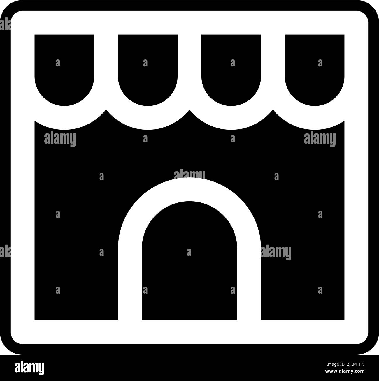 shopping store icon black vector illustration Stock Vector Image & Art ...