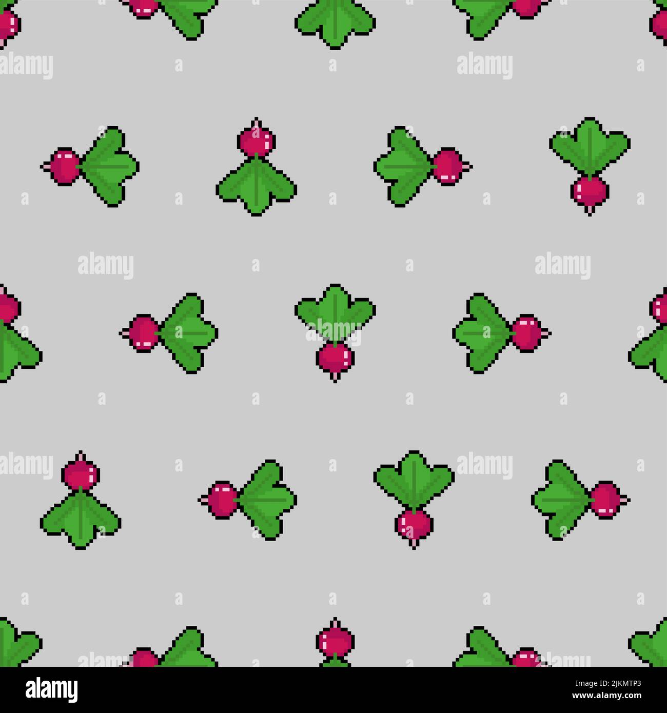 Radish pixel art pattern seamless. vegetable garden plant 8 bit ...