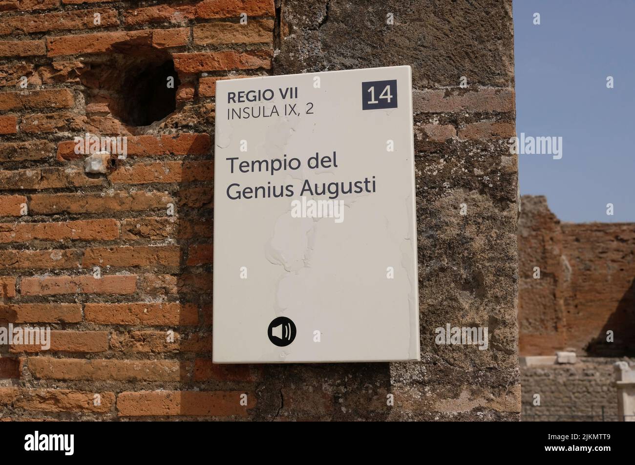 Temple of Genius Augusti at the ancient city of Pompeii Stock Photo - Alamy