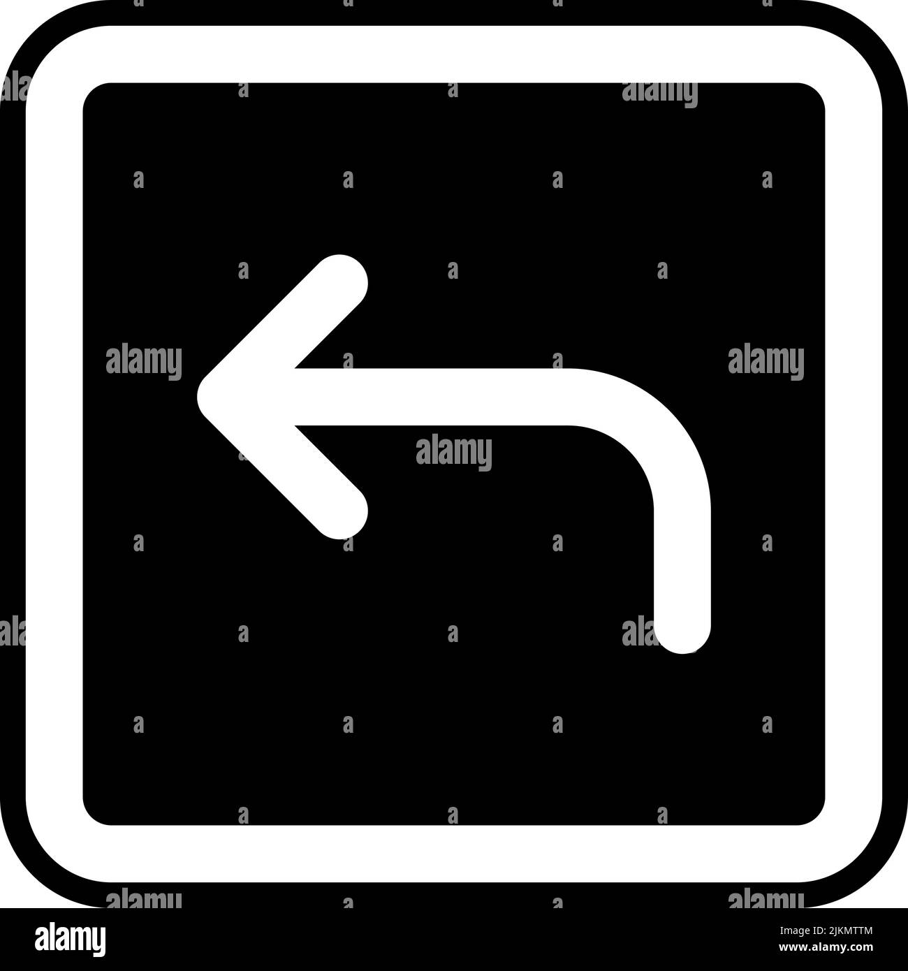 left arrow icon black vector illustration Stock Vector Image & Art - Alamy