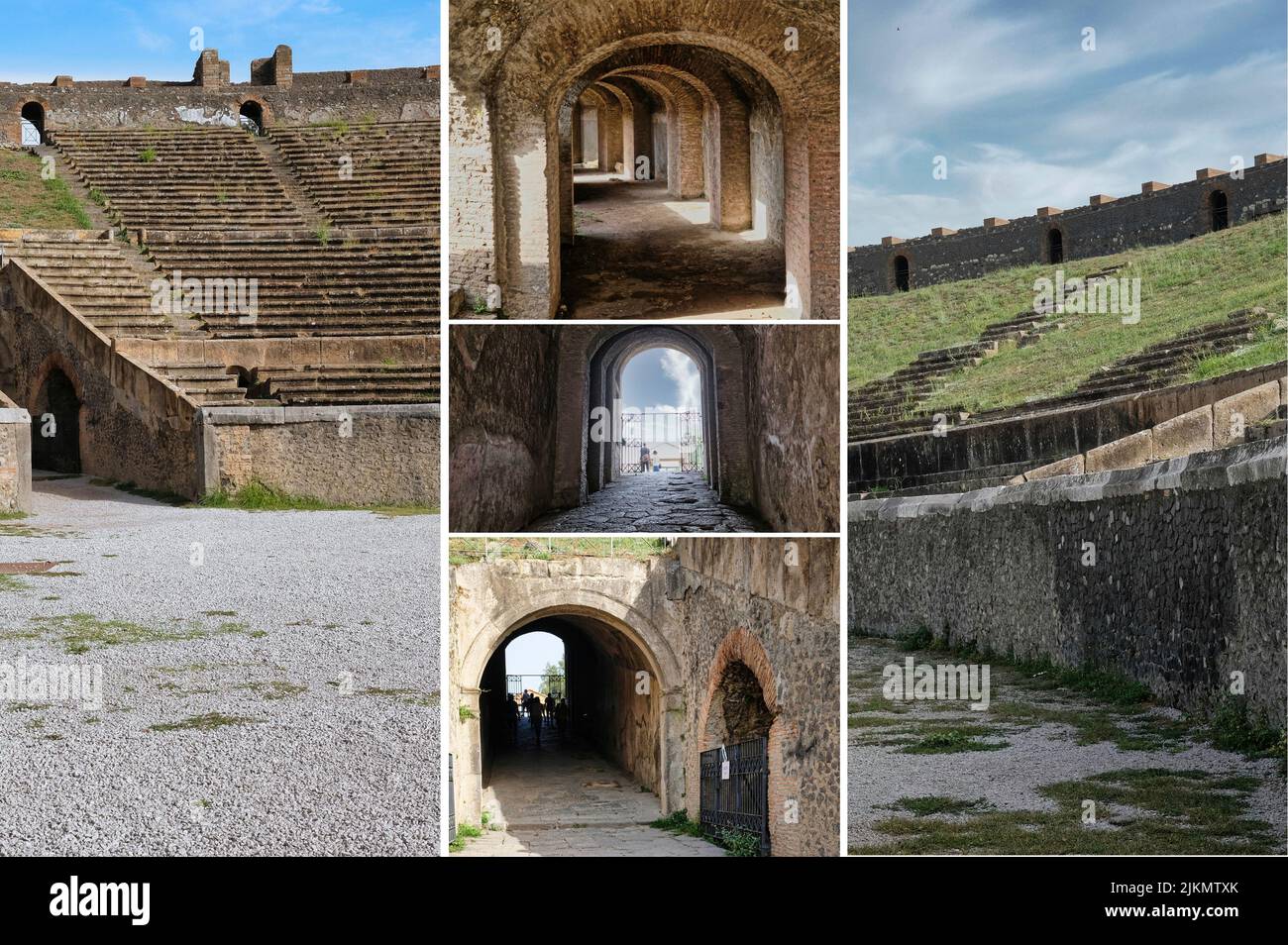 The beautiful Roman city of Pompeii destroyed by the eruption of the ...