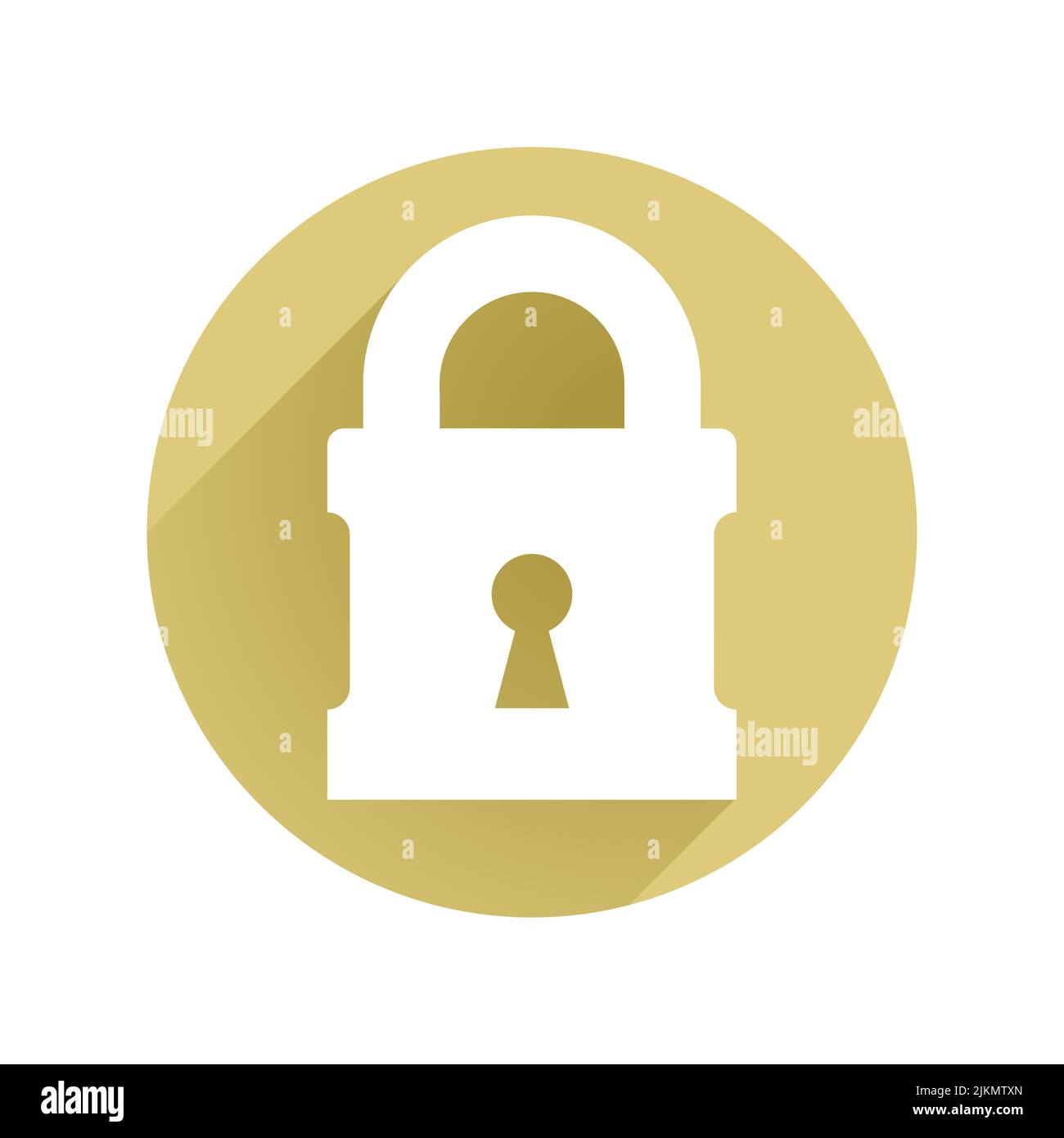 Lock icon flat vector illustration Stock Vector Image & Art - Alamy