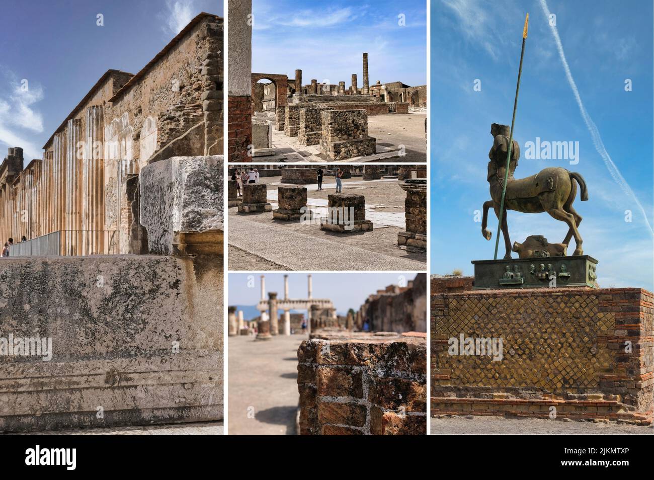 The beautiful Roman city of Pompeii destroyed by the eruption of the ...