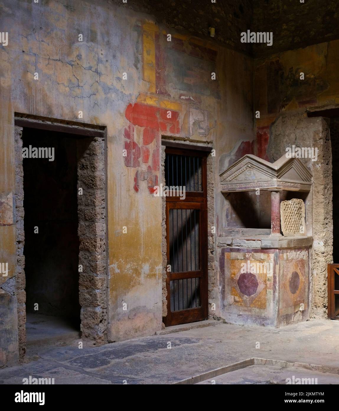 The beautiful Roman city of Pompeii destroyed by the eruption of the ...