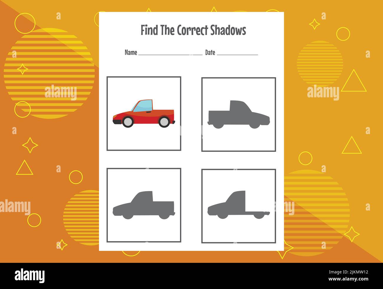 Find the correct shadow. Education developing worksheet. Matching game ...