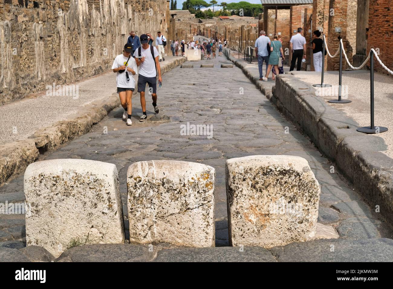 The beautiful Roman city of Pompeii destroyed by the eruption of the ...