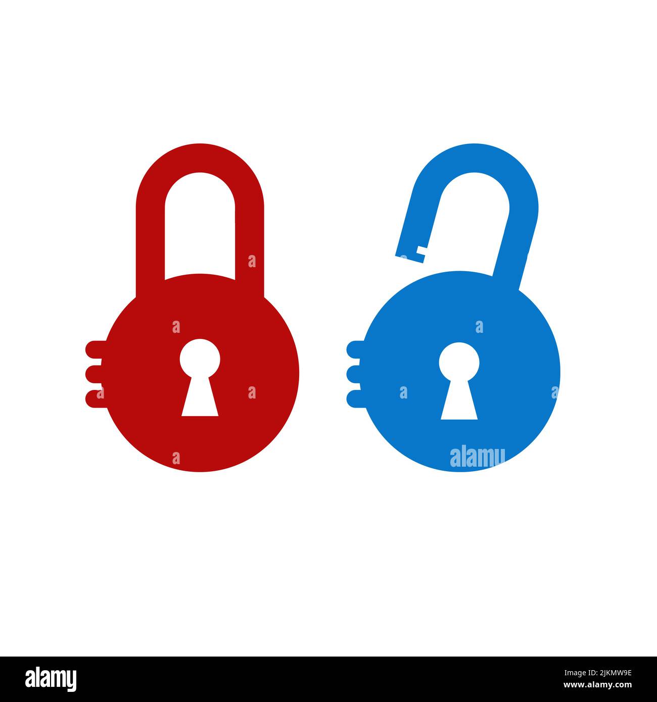 Lock unlock icon vector illustration Stock Vector Image & Art - Alamy