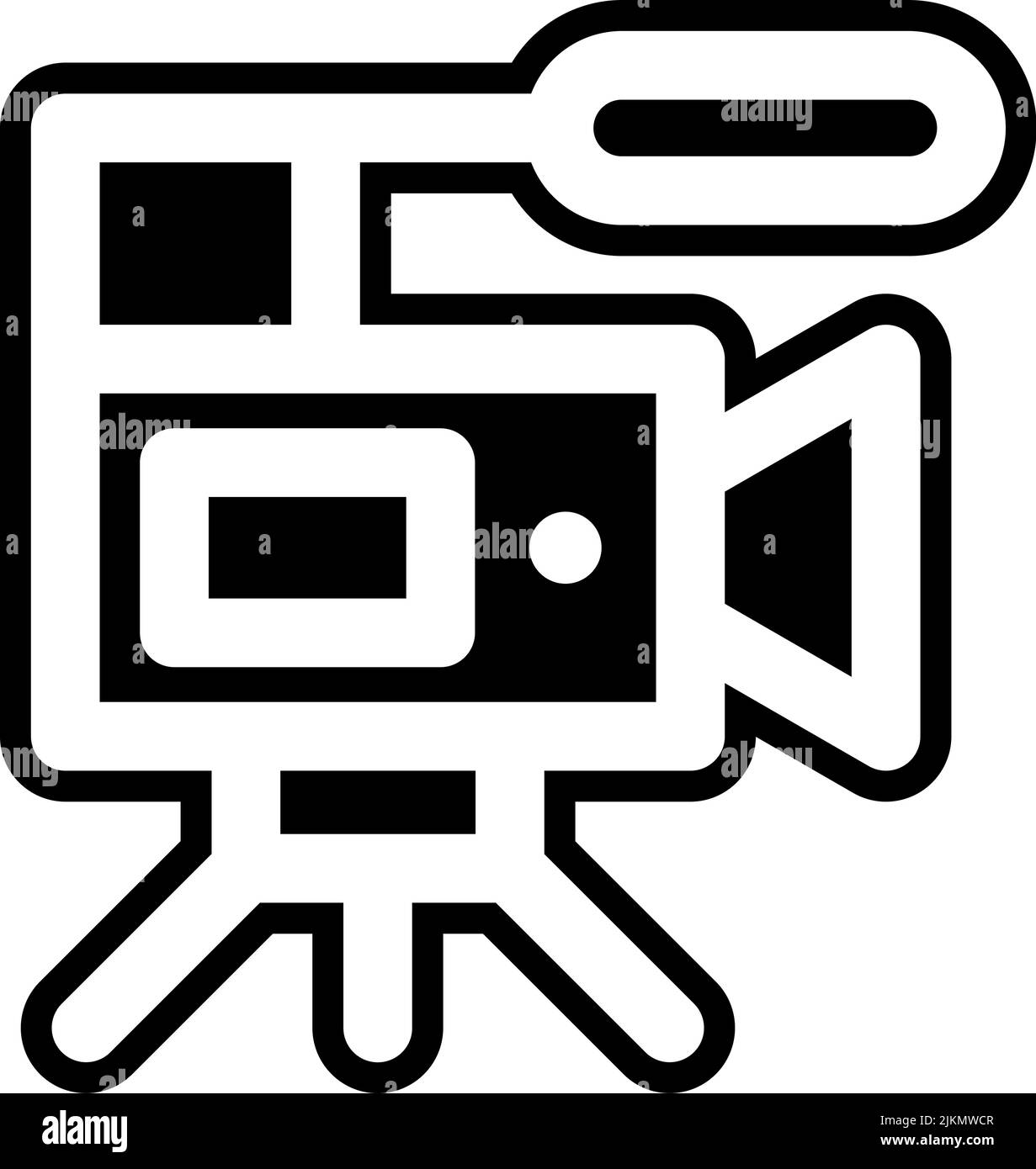 video camera icon black vector illustration Stock Vector Image & Art ...