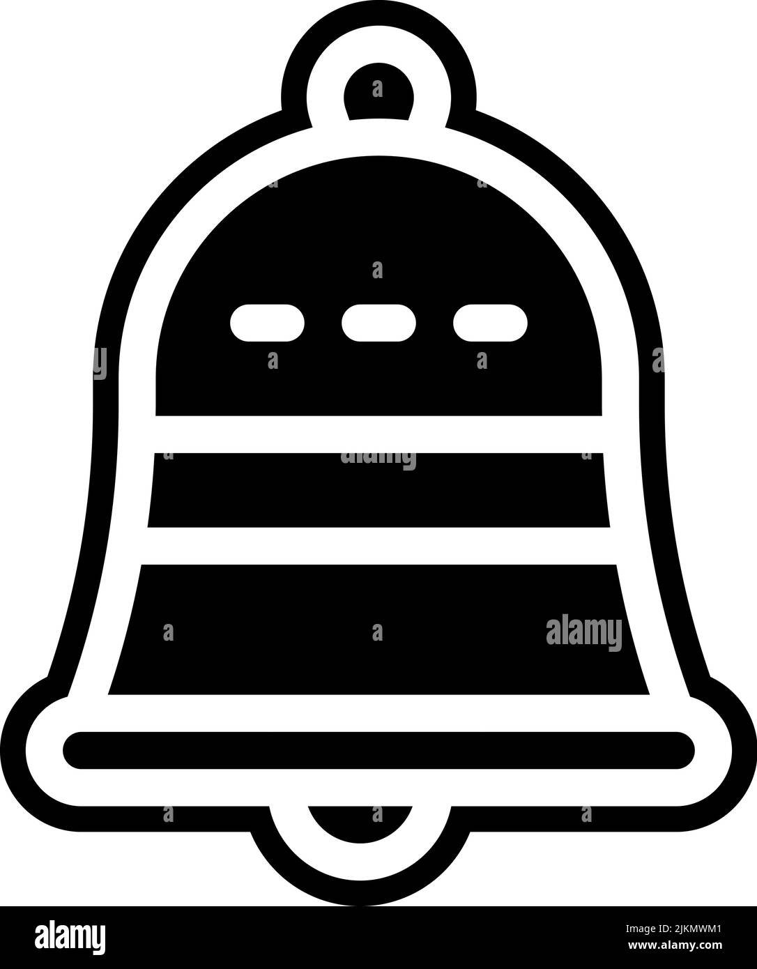 bell icon black vector illustration Stock Vector Image & Art - Alamy