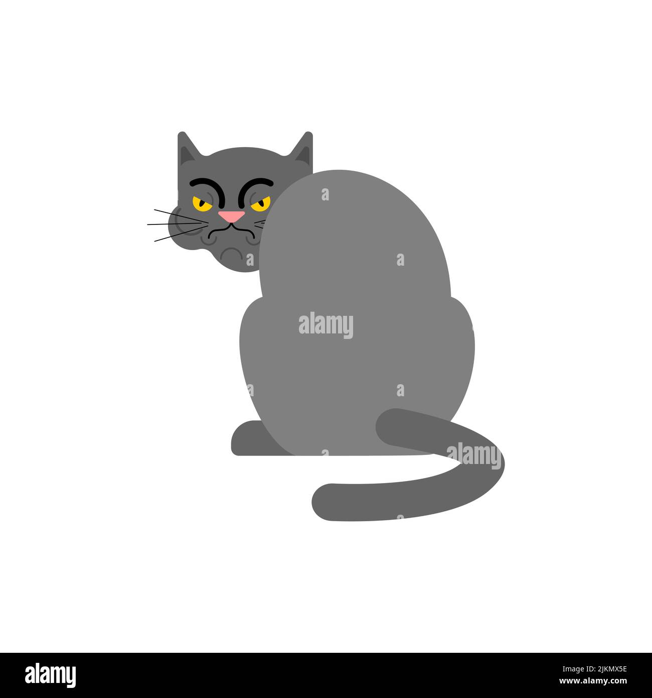 Arrogant kitten Stock Vector Images - Alamy