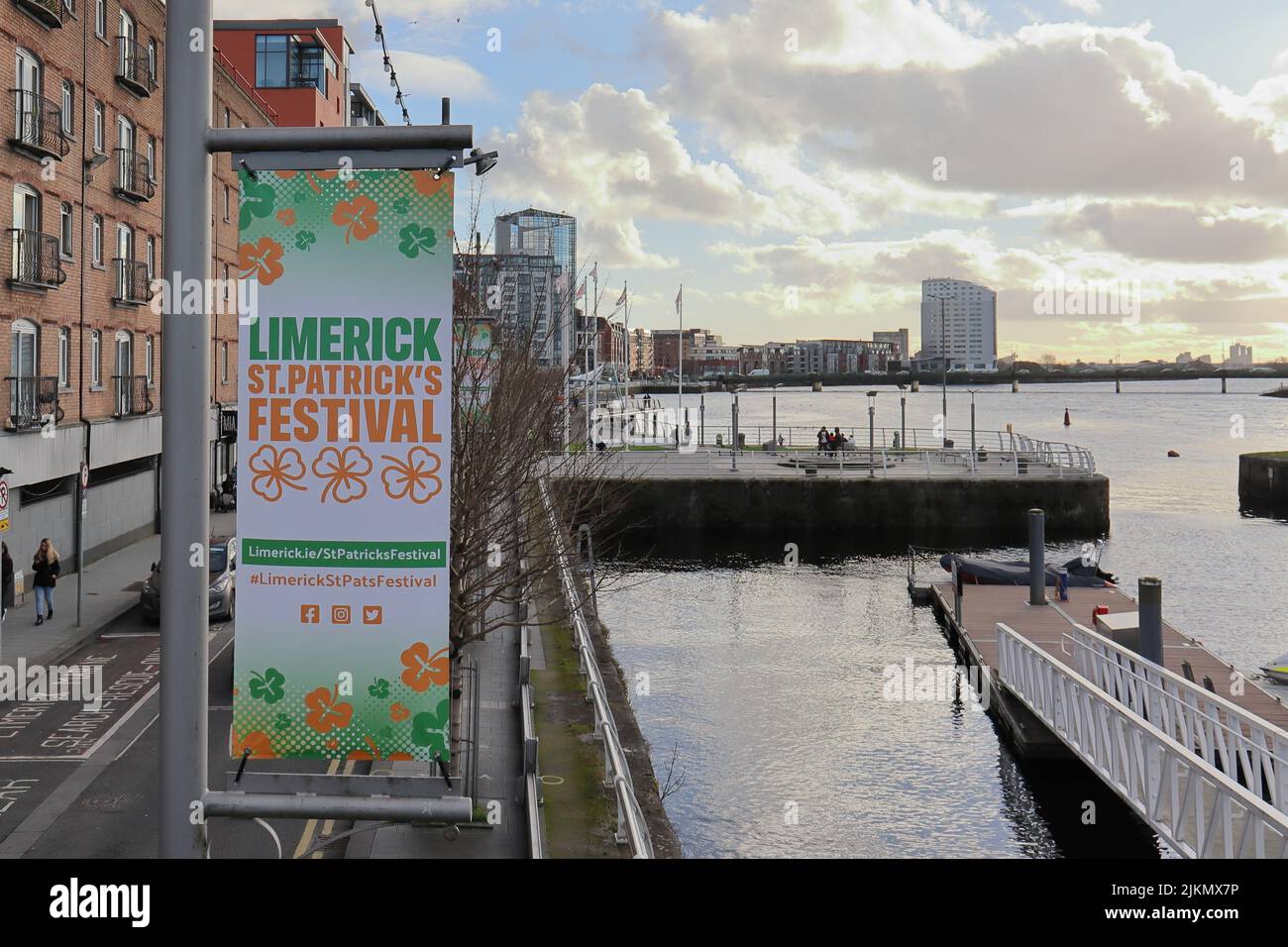 A poster for Saint Patrick's Day parade and festival in Limerick ...