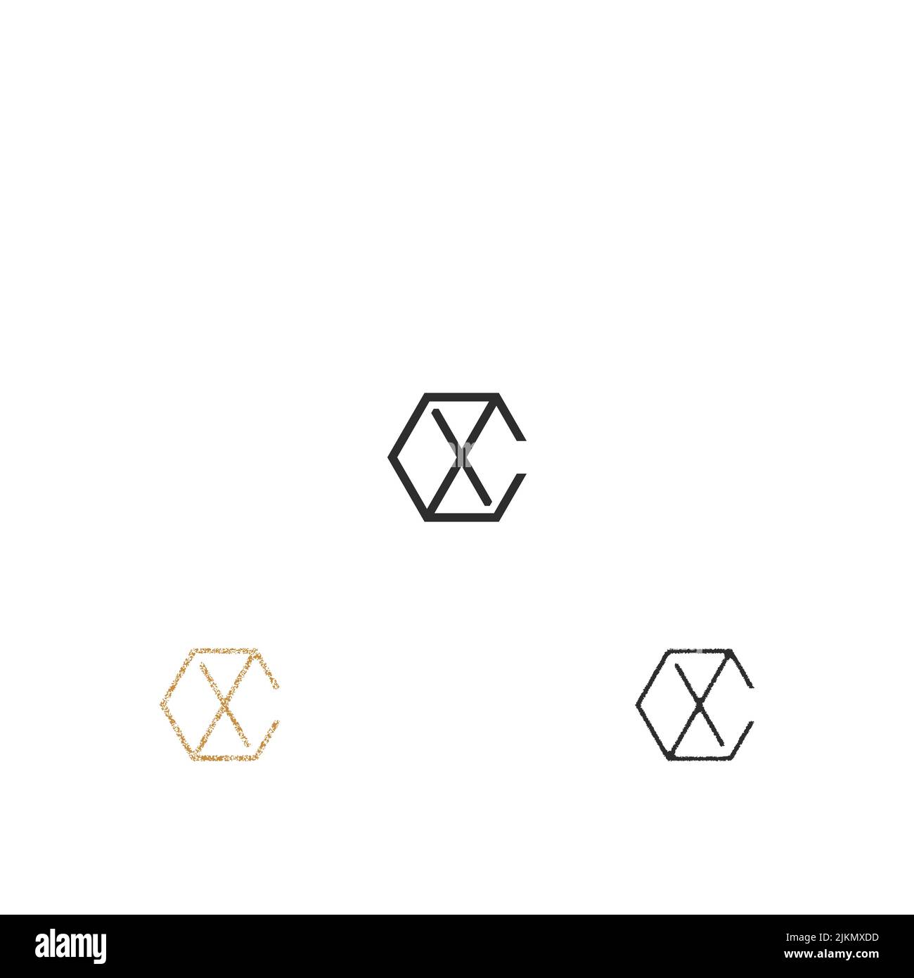 Alphabet Initials logo XC, CX, X and C Stock Vector Image & Art - Alamy