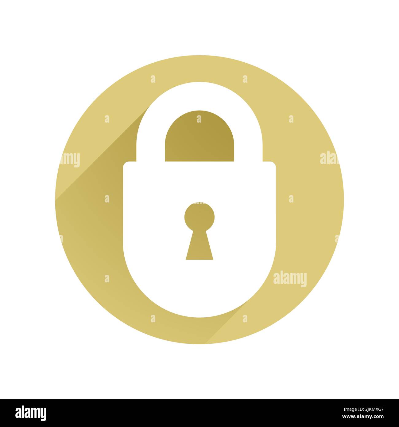 Lock icon flat vector illustration Stock Vector Image & Art - Alamy