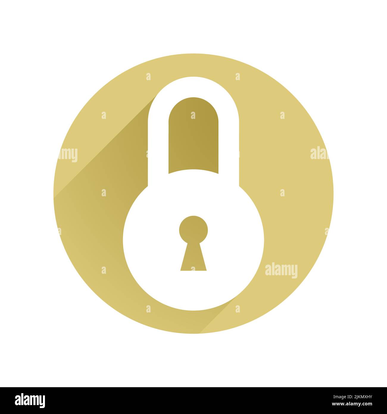 Lock icon flat vector illustration Stock Vector Image & Art - Alamy