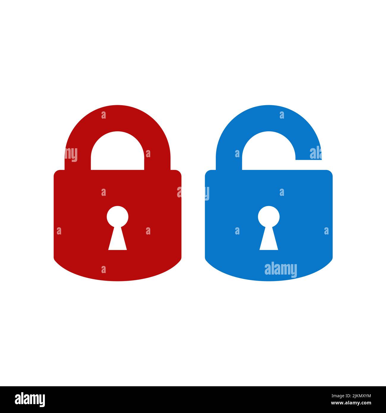 Lock unlock icon vector illustration Stock Vector Image & Art - Alamy