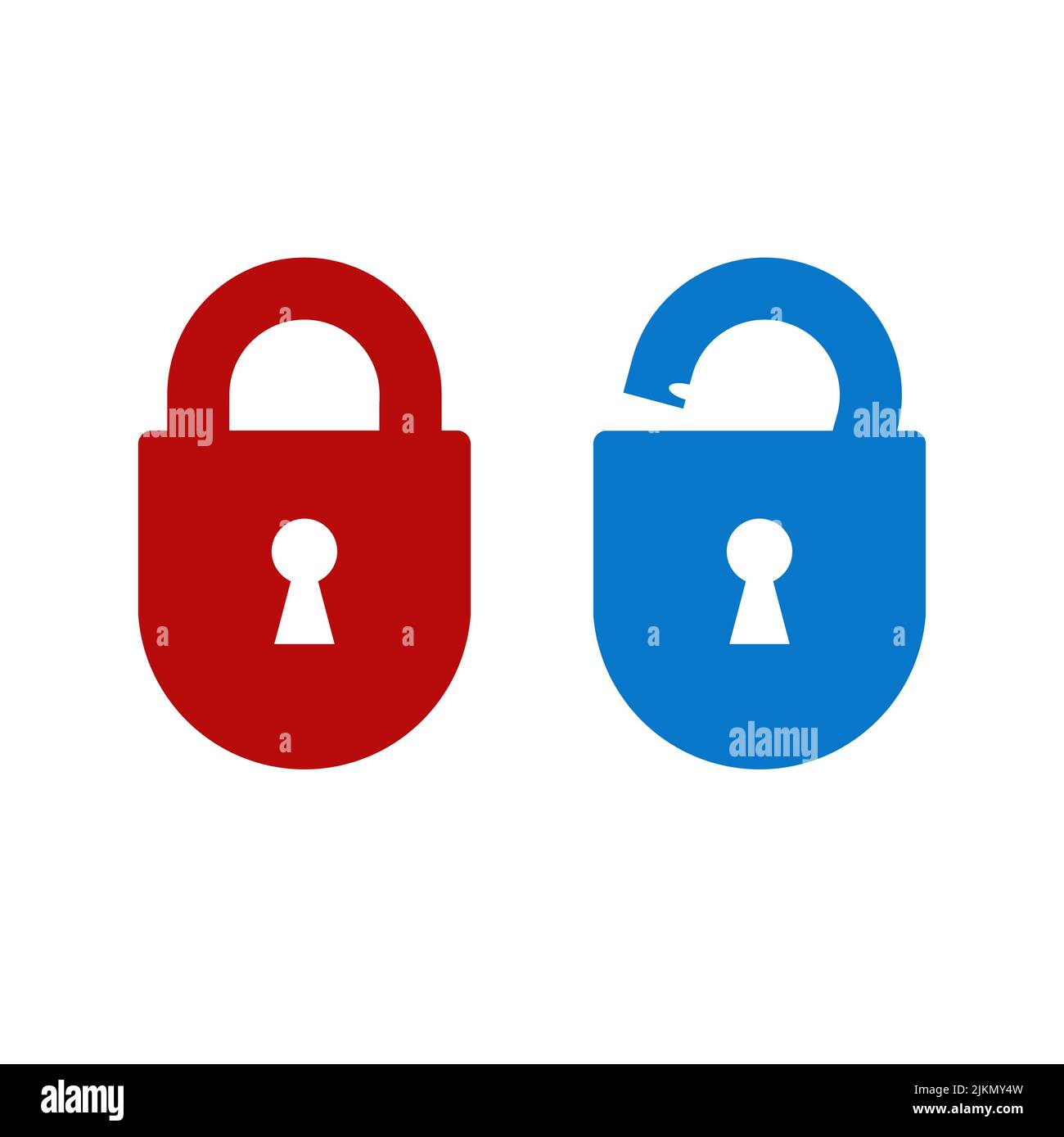 Lock unlock icon vector illustration Stock Vector Image & Art - Alamy