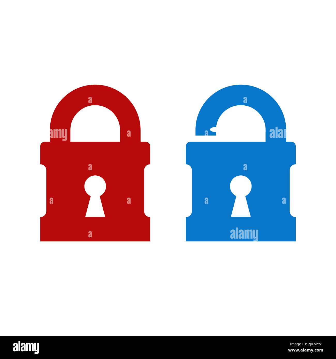 Lock unlock icon vector illustration Stock Vector Image & Art - Alamy