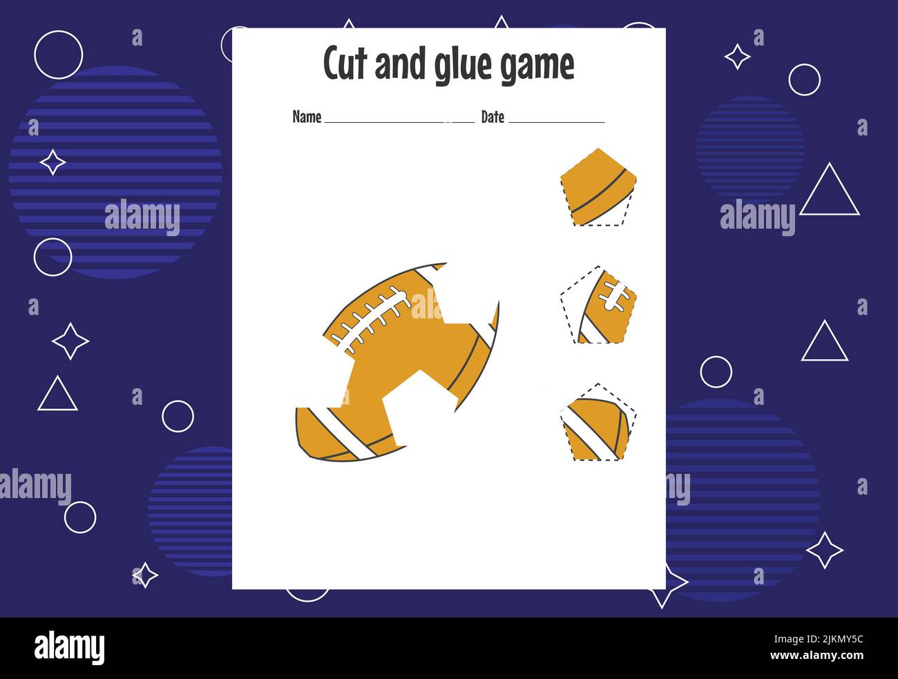 Cut and glue game for kids. Cutting practice for preschoolers ...