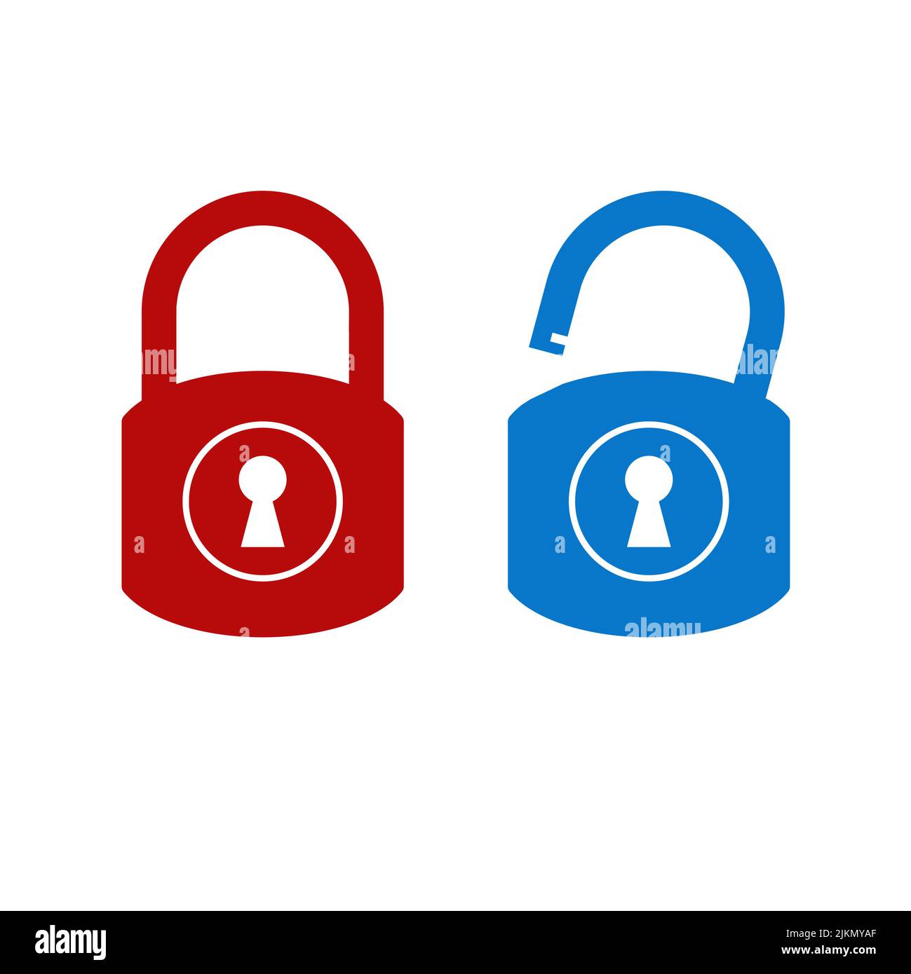 Lock unlock icon vector illustration Stock Vector Image & Art - Alamy