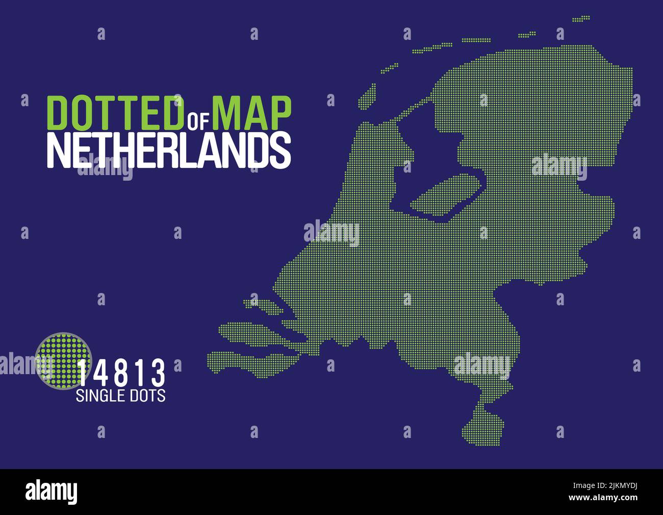 a detailed and dotted map of the netherlands Stock Vector Image & Art ...